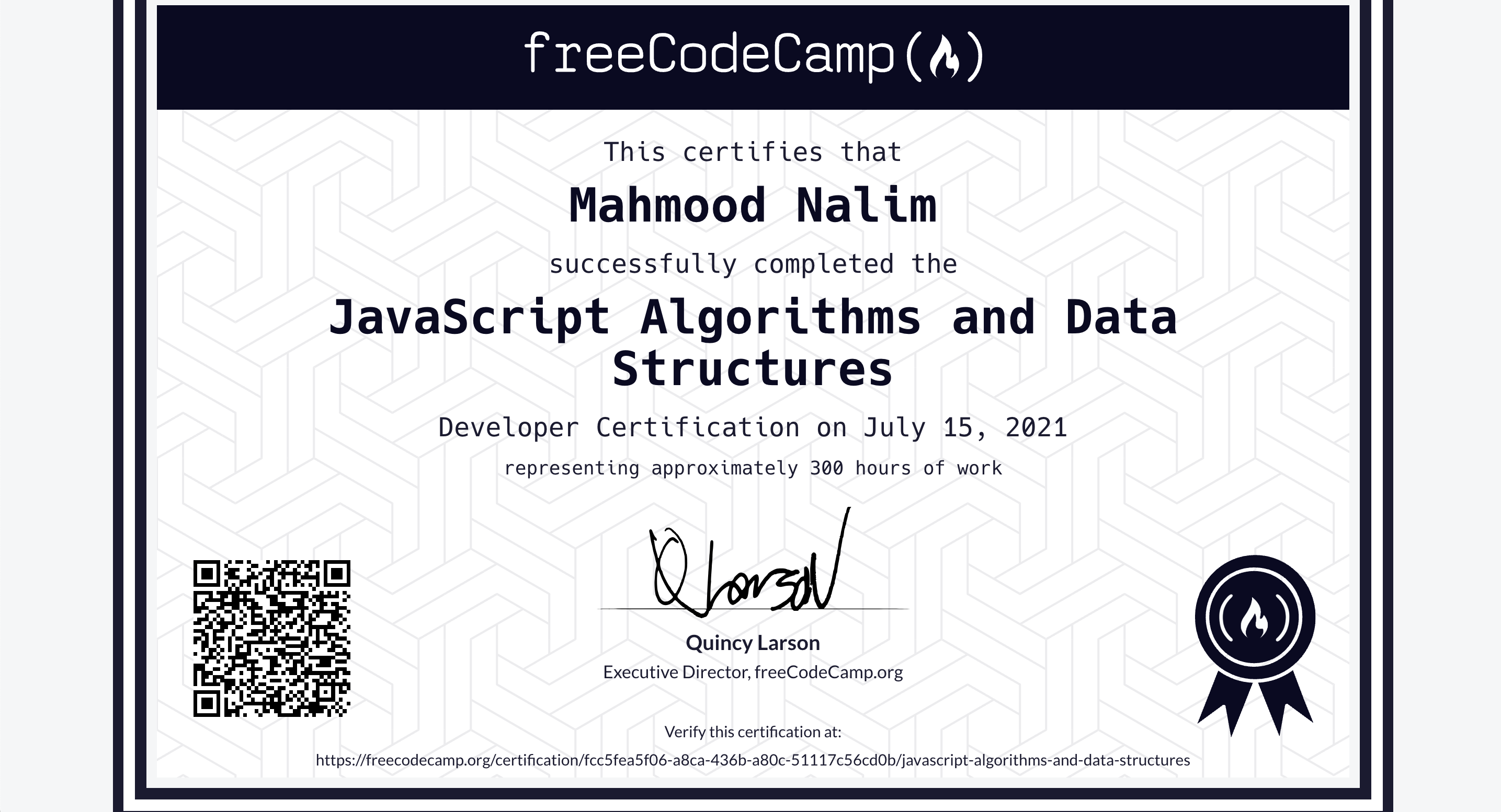 Mahmood Nalim - Personal Portfolio